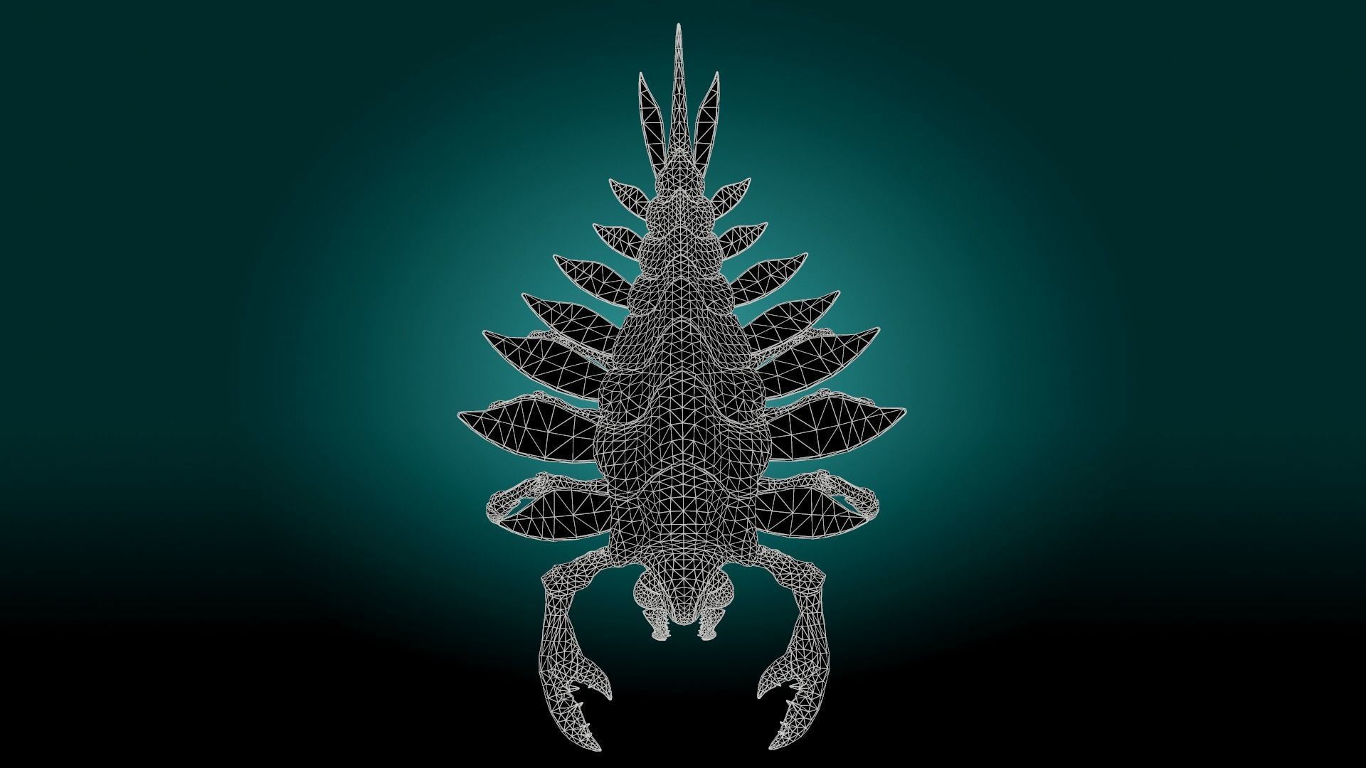 3D model Shrimp Monster VR / AR / low-poly rigged animated | CGTrader