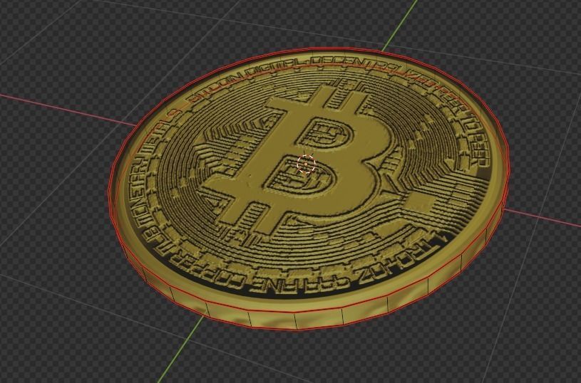 3D model Lowpoly bitcoin model VR / AR / low-poly | CGTrader