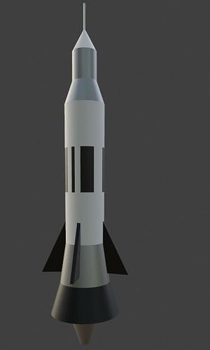 free simple rocket free 3D model | CGTrader