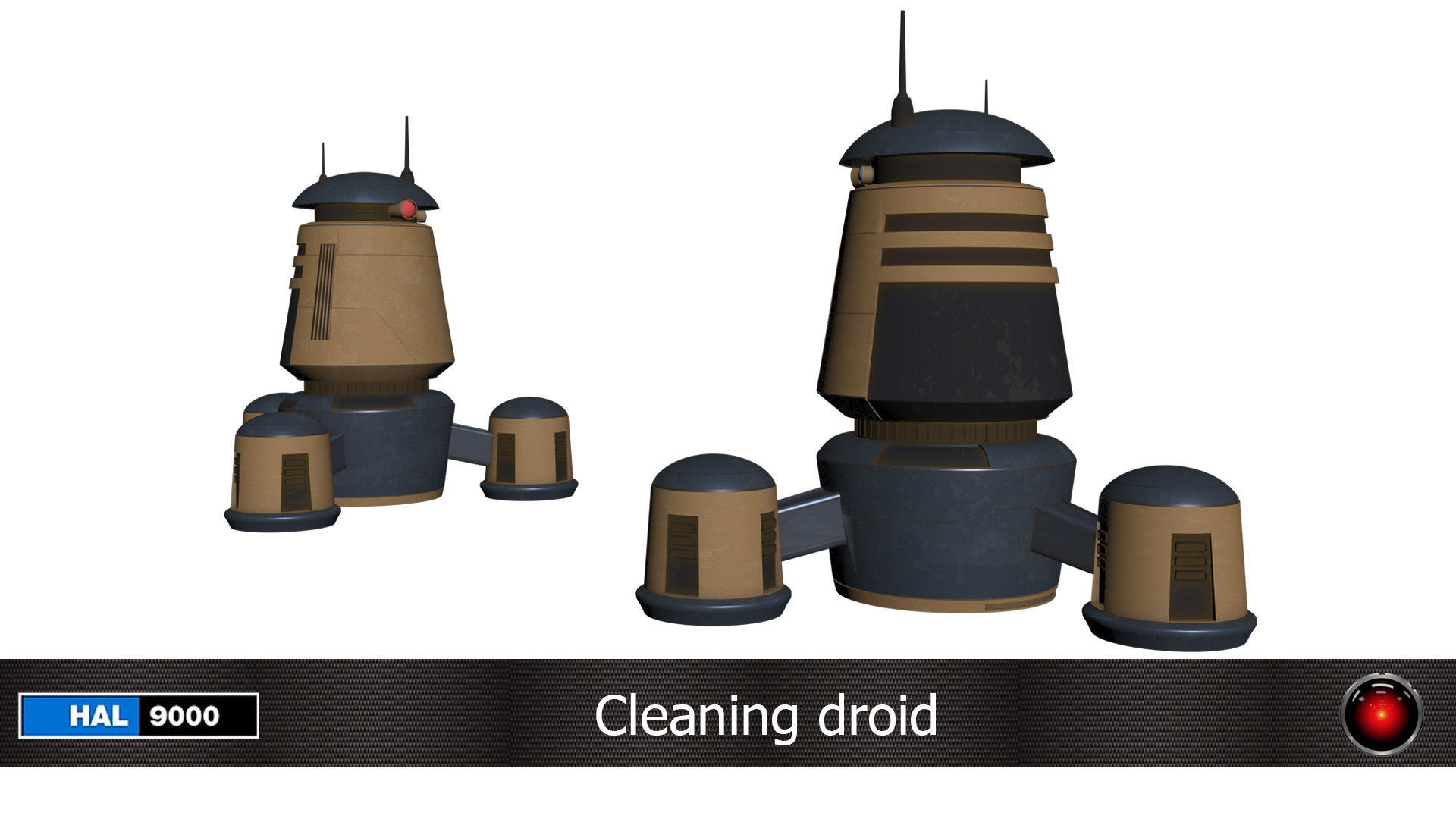 Cleaning droid 3D model | CGTrader