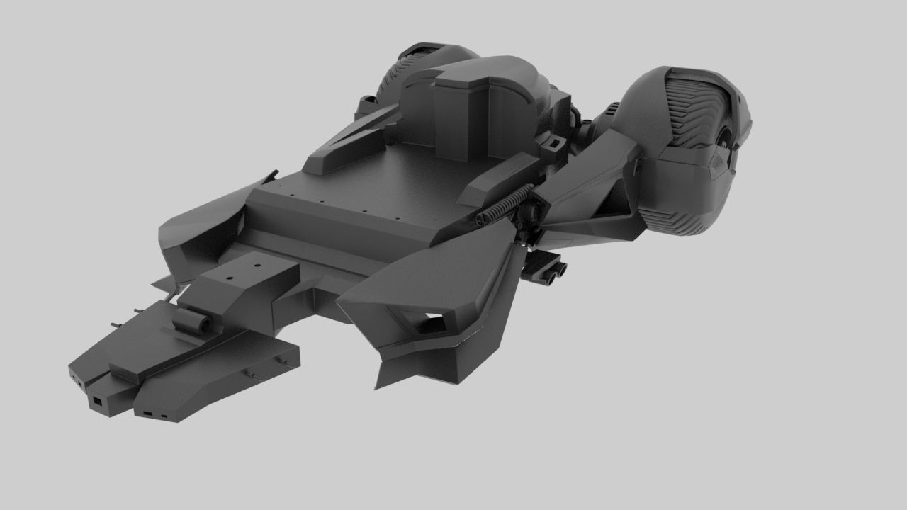Batmobile 3d Printed 3D model 3D printable | CGTrader