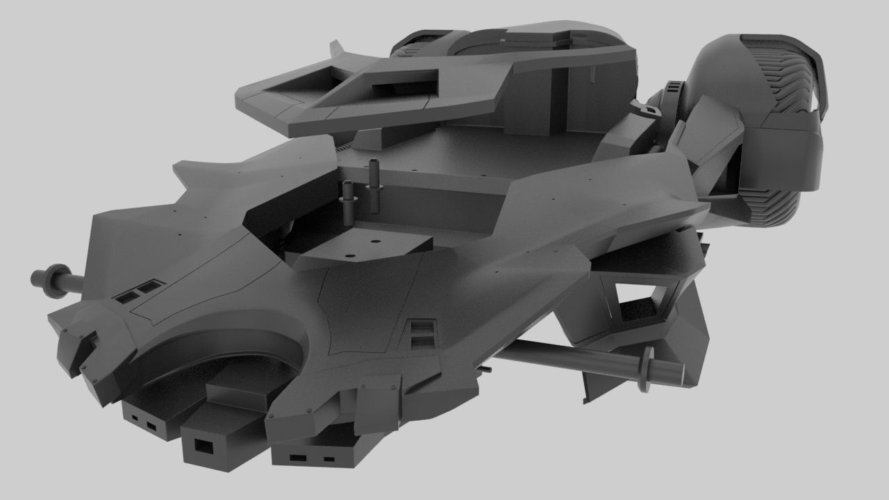 Batmobile 3d Printed 3D model 3D printable | CGTrader