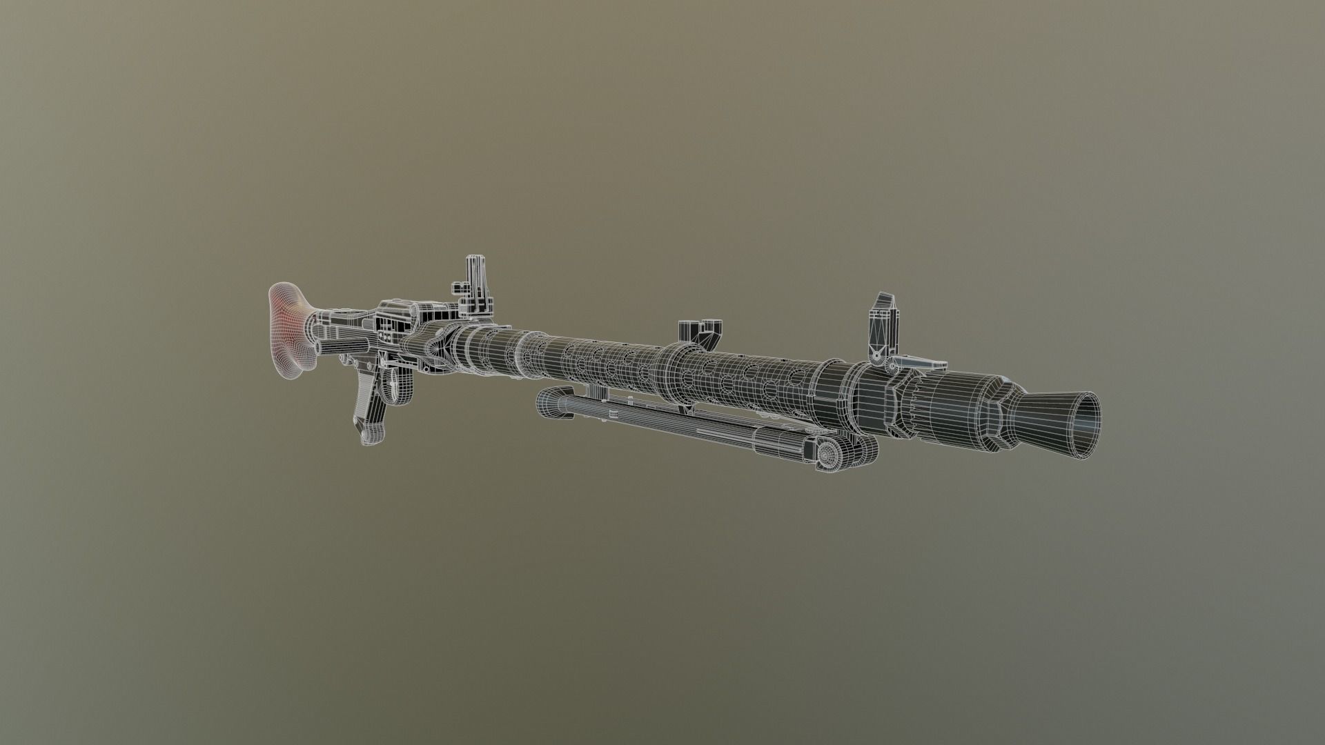 MG34 Weapon Game Ready 3D model | CGTrader
