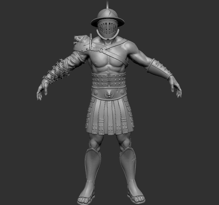 High-poly 3D Model Gladiator 3D model | CGTrader