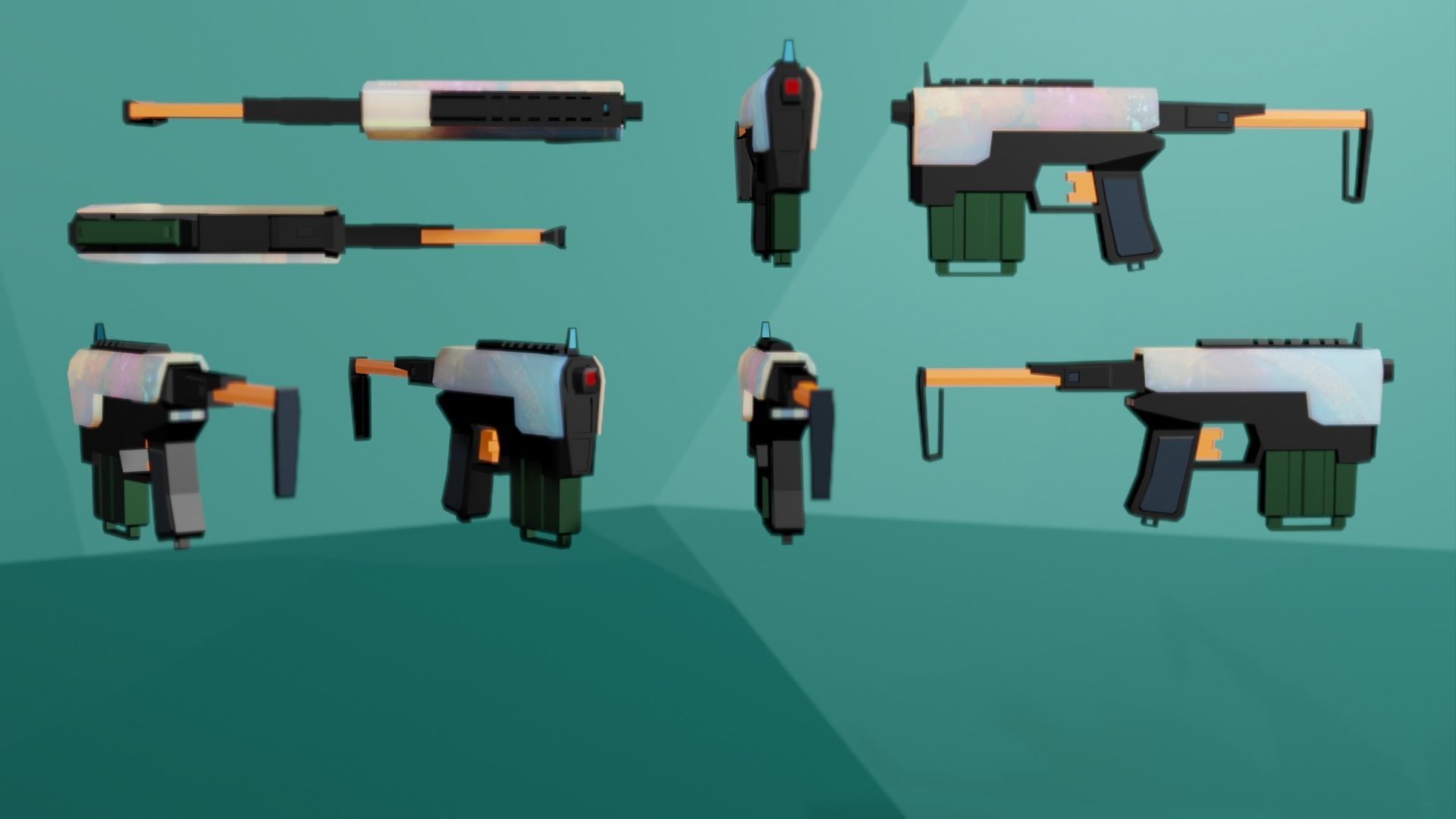 3D model Simple cartoon gun VR / AR / low-poly | CGTrader