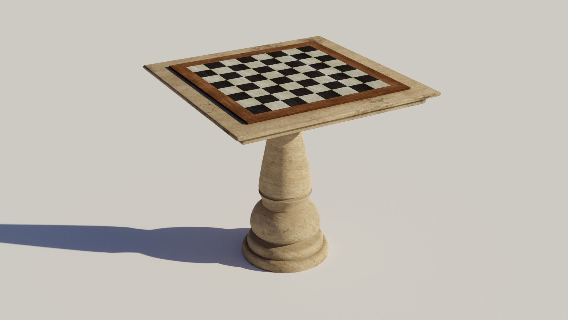 animated Chess table 3D model textures 2-4K | CGTrader