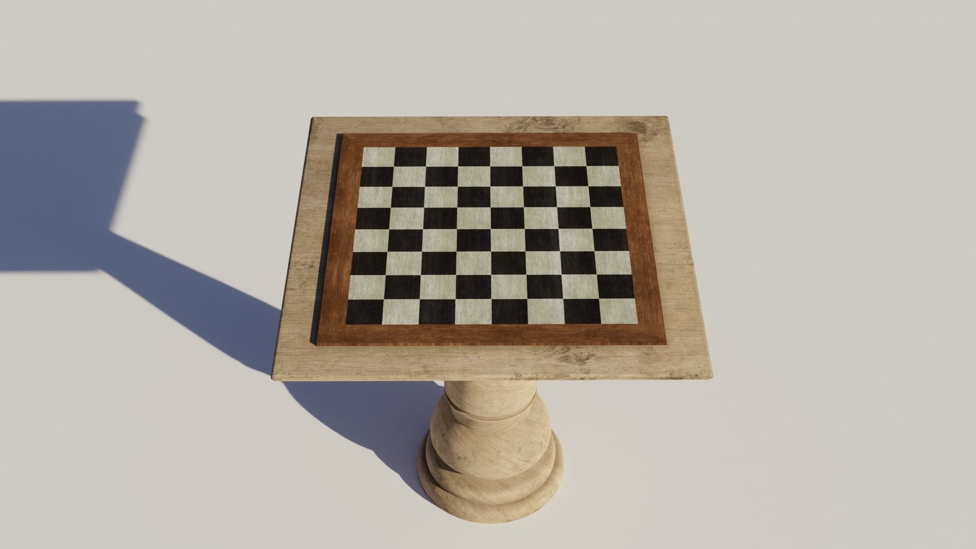 3D model Chess table 3D model textures 2-4K VR / AR / low-poly animated ...