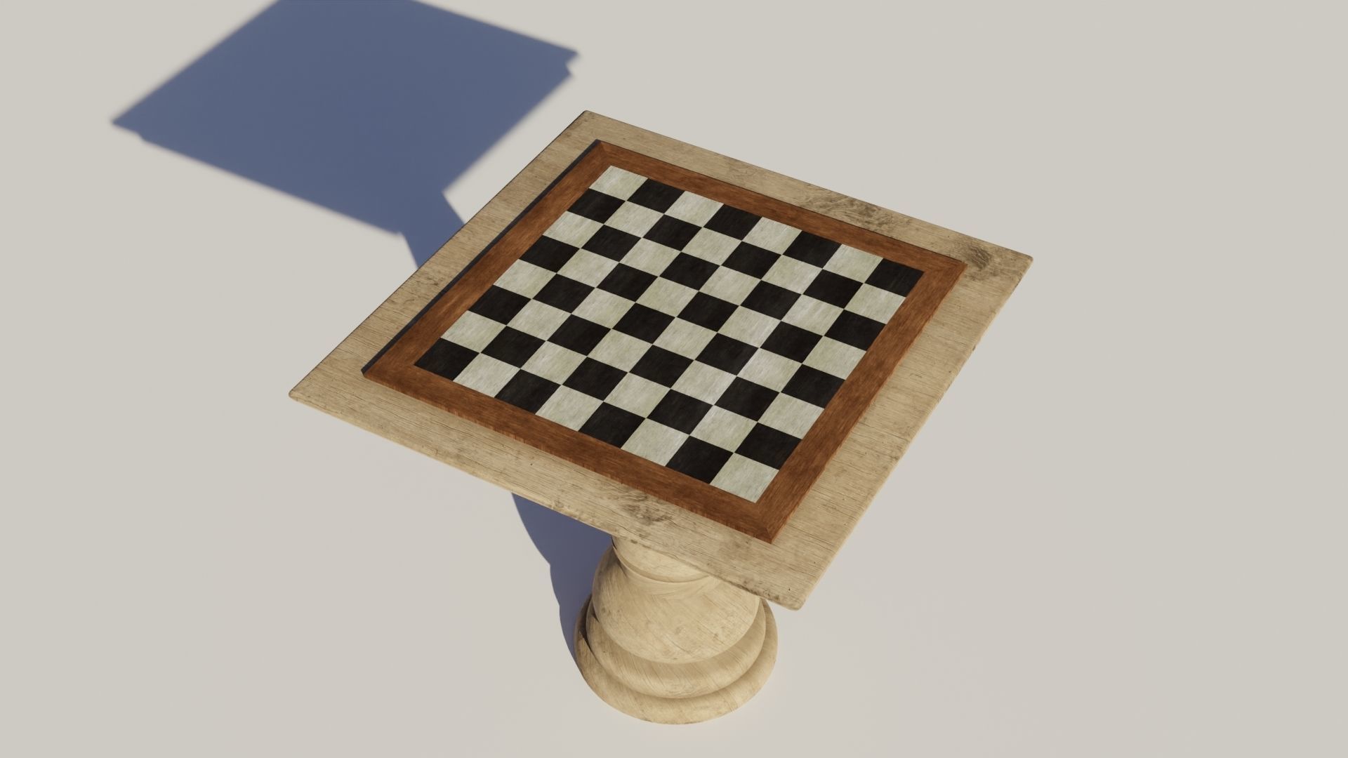 3D model Chess table 3D model textures 2-4K VR / AR / low-poly animated ...