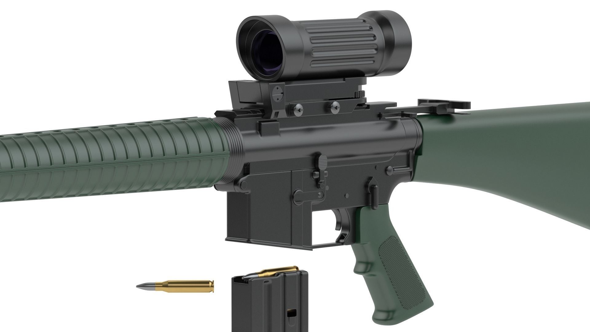 Colt Canada C7A1 3D model | CGTrader