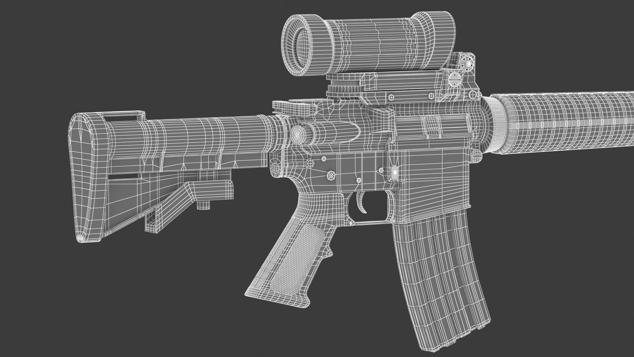 Colt Canada C7A2 3D model | CGTrader