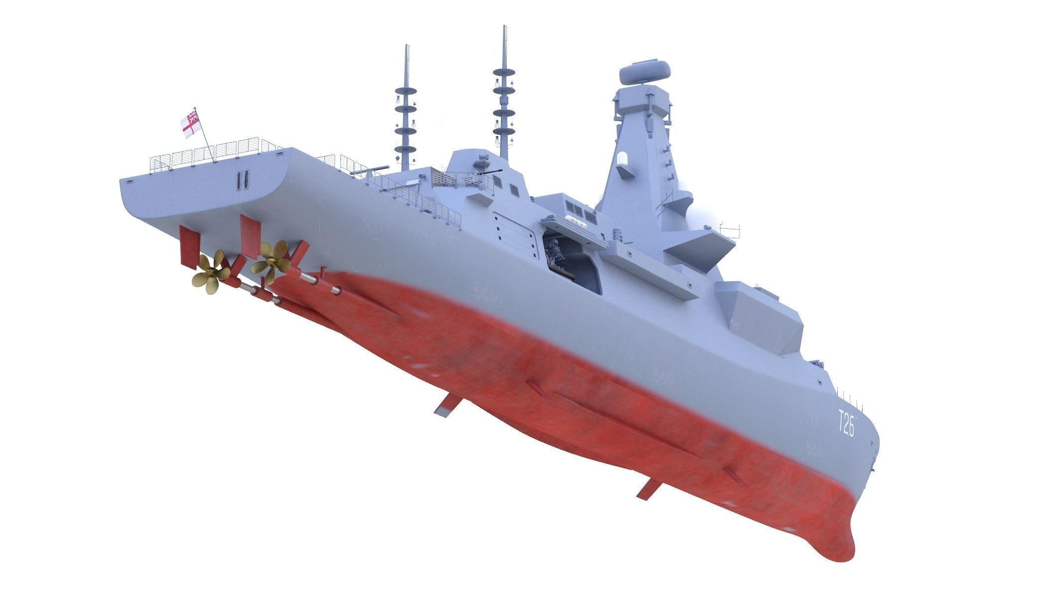 Type 26 Frigate 3D model | CGTrader