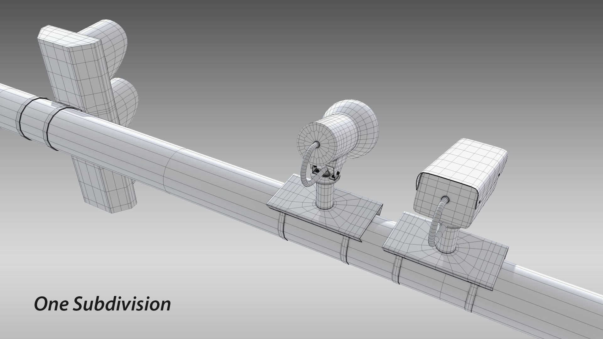 Intersection Traffic Light and Camera 3D model | CGTrader
