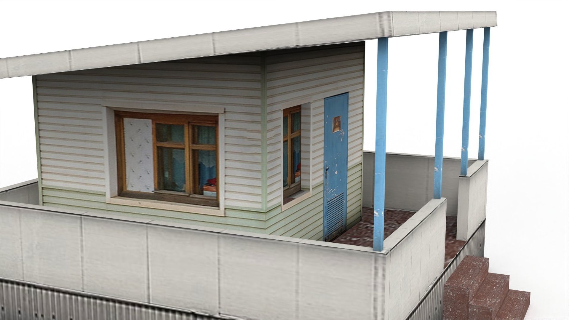 3D model Railway Booth VR / AR / low-poly | CGTrader
