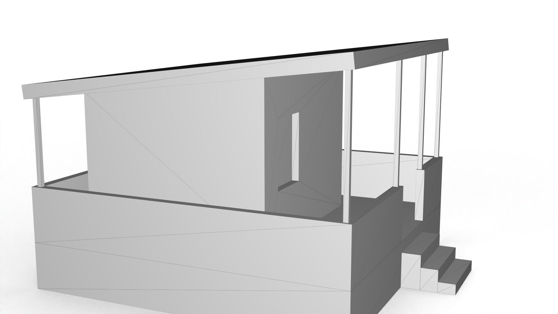 3D model Railway Booth VR / AR / low-poly | CGTrader