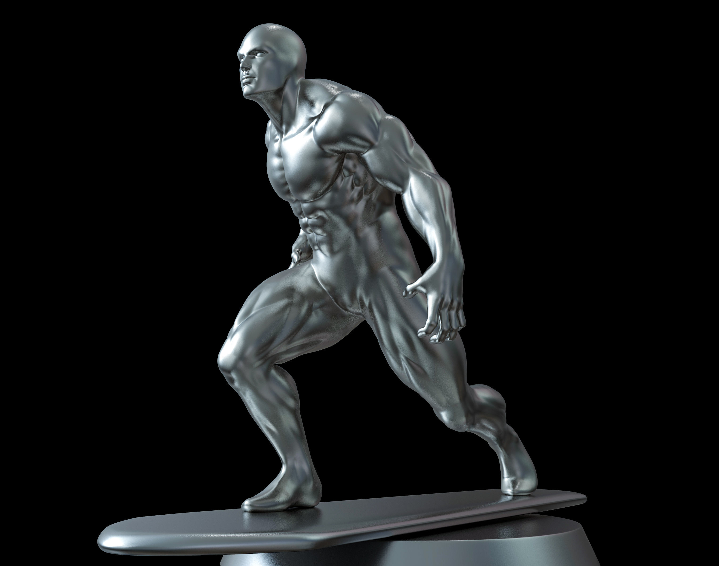 Silver Surfer 3D model 3D printable | CGTrader