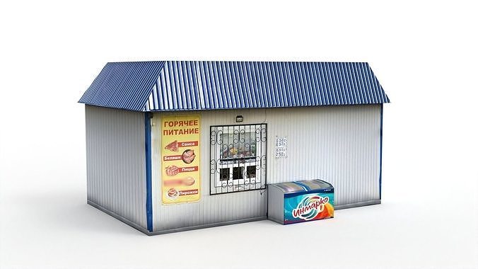 3D model Mini shop VR / AR / low-poly | CGTrader