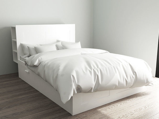 Bed White free 3D model | CGTrader