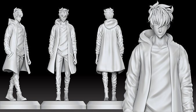 Sung Jin Woo Solo leveling 3D model 3D printable | CGTrader