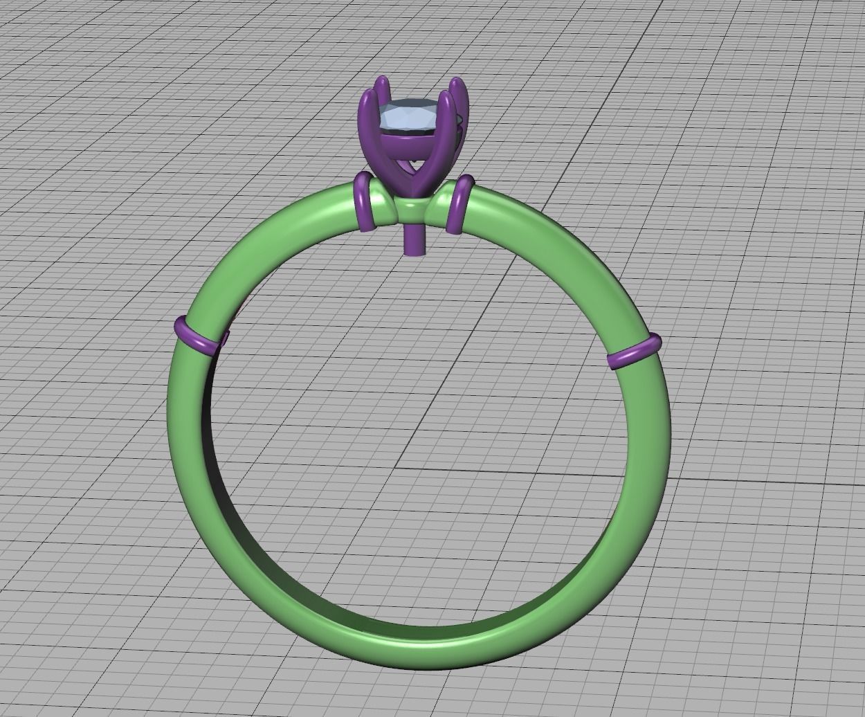 Engagement ring Promise ring Own design 3dmodel 3D model 3D printable ...