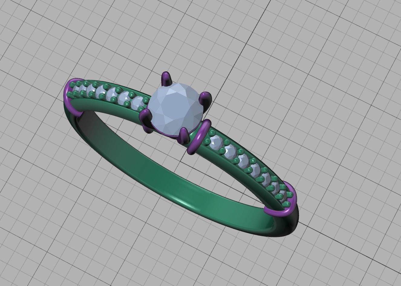 Engagement ring Promise ring Own design 3dmodel 3D model 3D printable ...