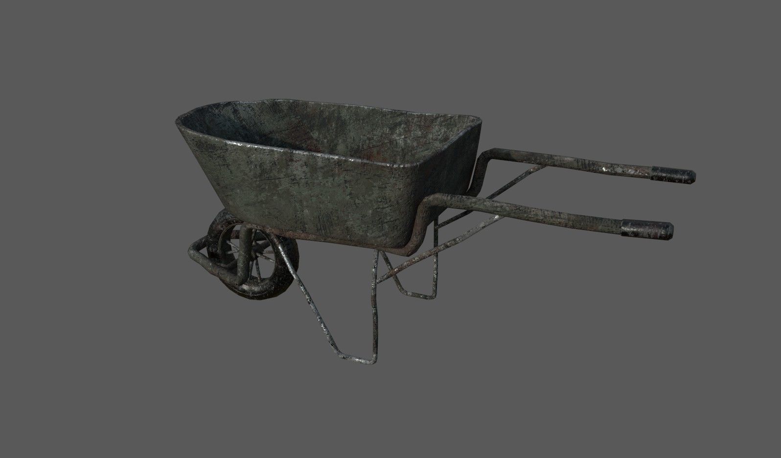 3D model Rusted Used Coal Trolley VR / AR / low-poly | CGTrader