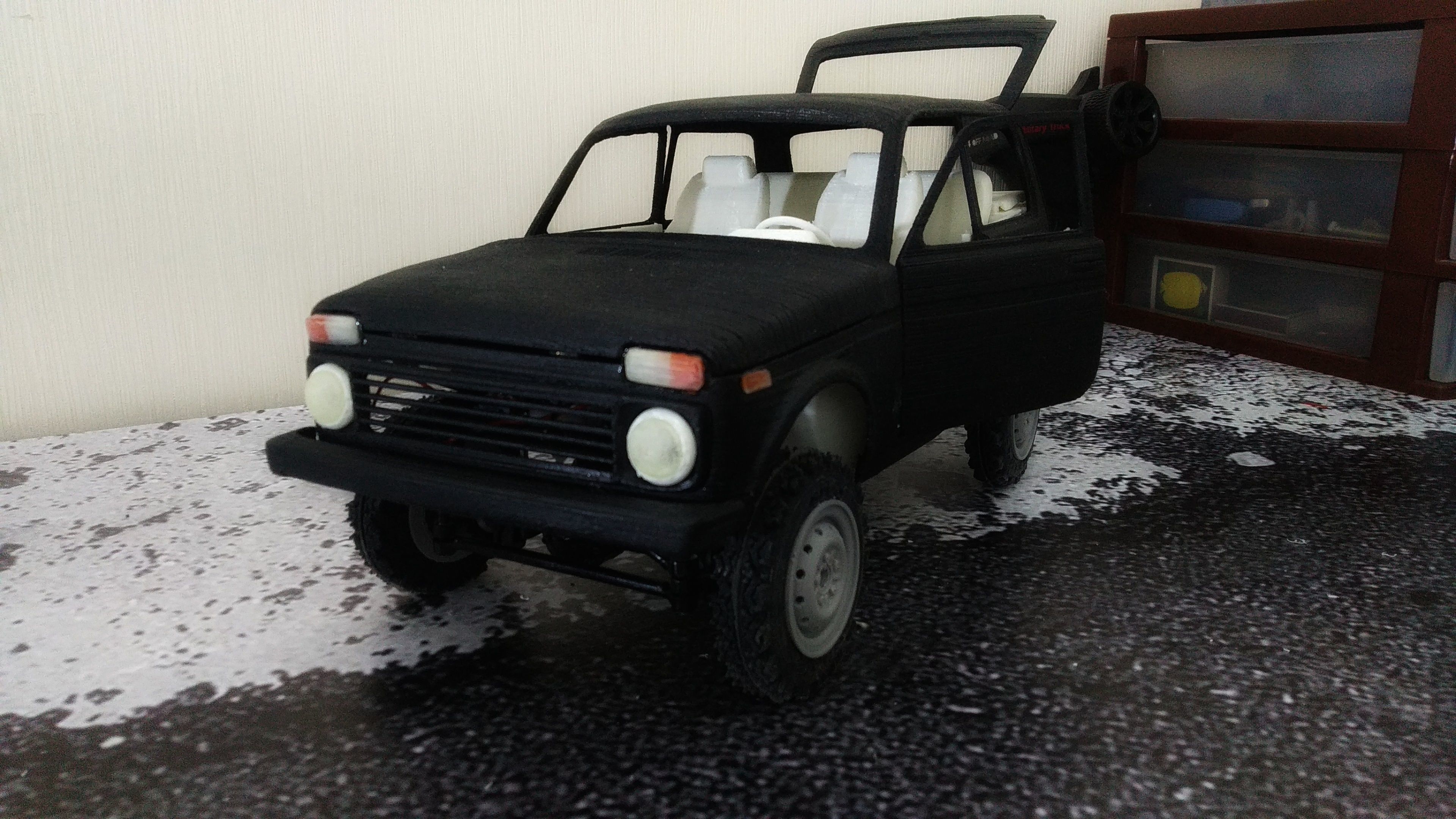 RC car Lada Niva with interior chassis WPL C24 stl file 3D model 3D ...