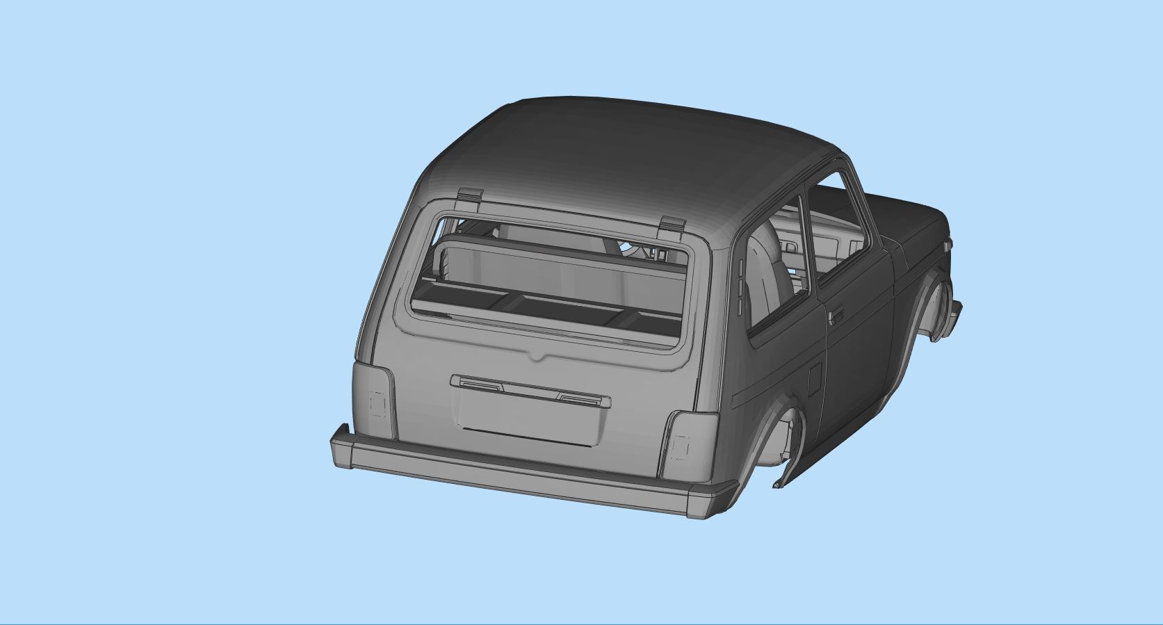 RC car Lada Niva with interior chassis WPL C24 stl file 3D model 3D ...