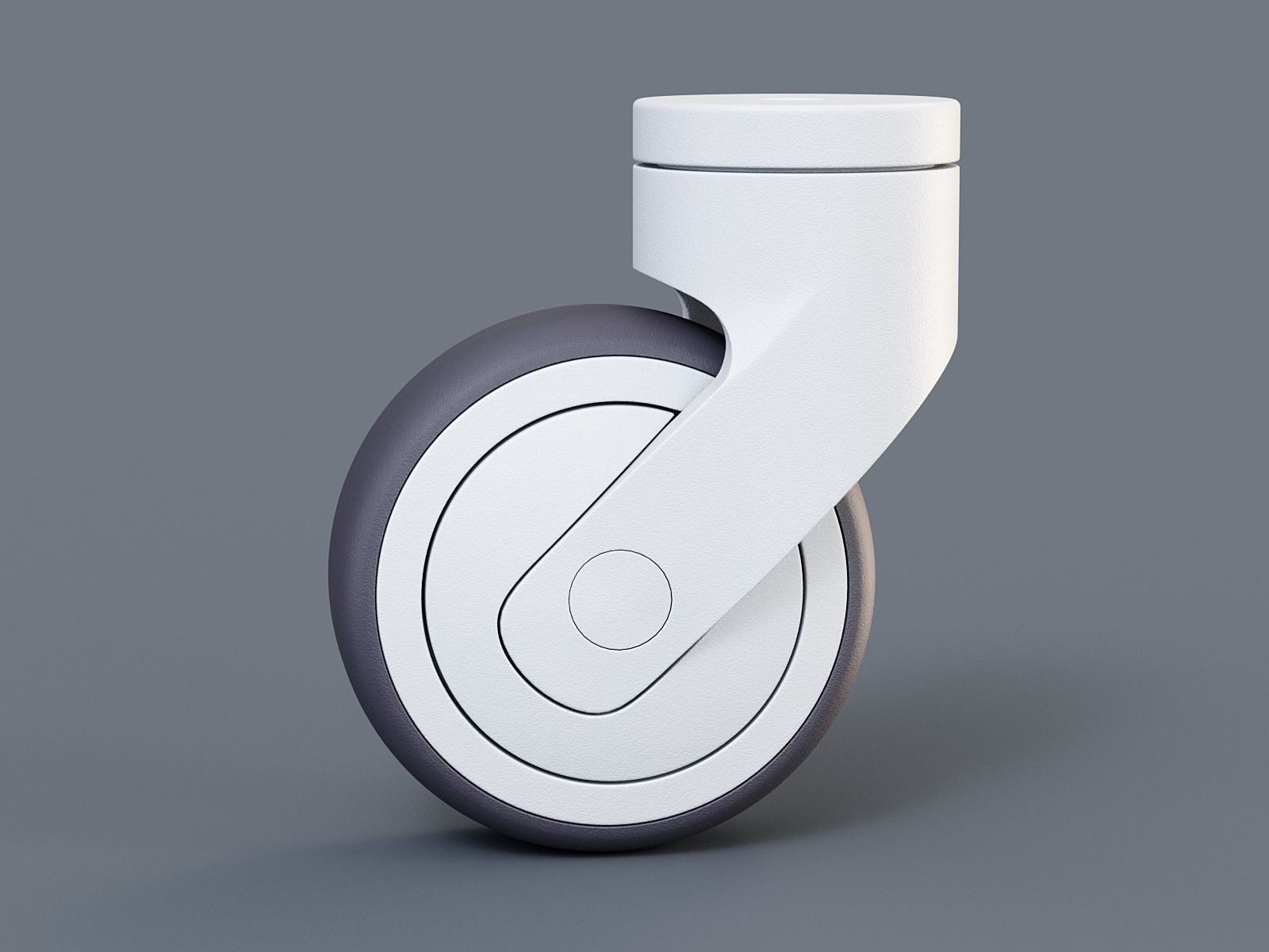 Caster Wheel Brakeless 2 3D model | CGTrader