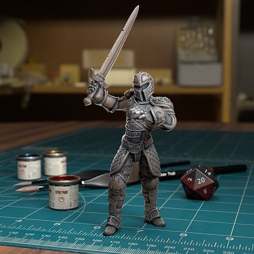 Animated Armour Pose 002 Pre-supported 3D model 3D printable | CGTrader