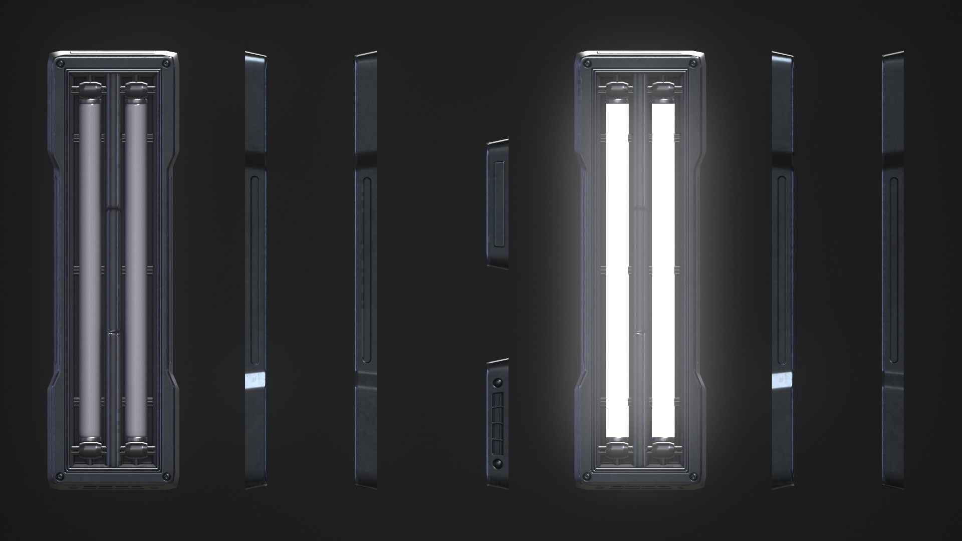 3D model Sci Fi Light 01 Reworked VR / AR / low-poly | CGTrader
