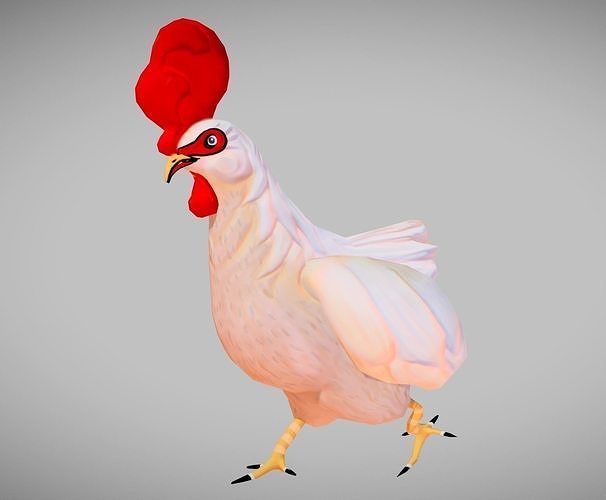3D model Stylized Rooster VR / AR / low-poly | CGTrader