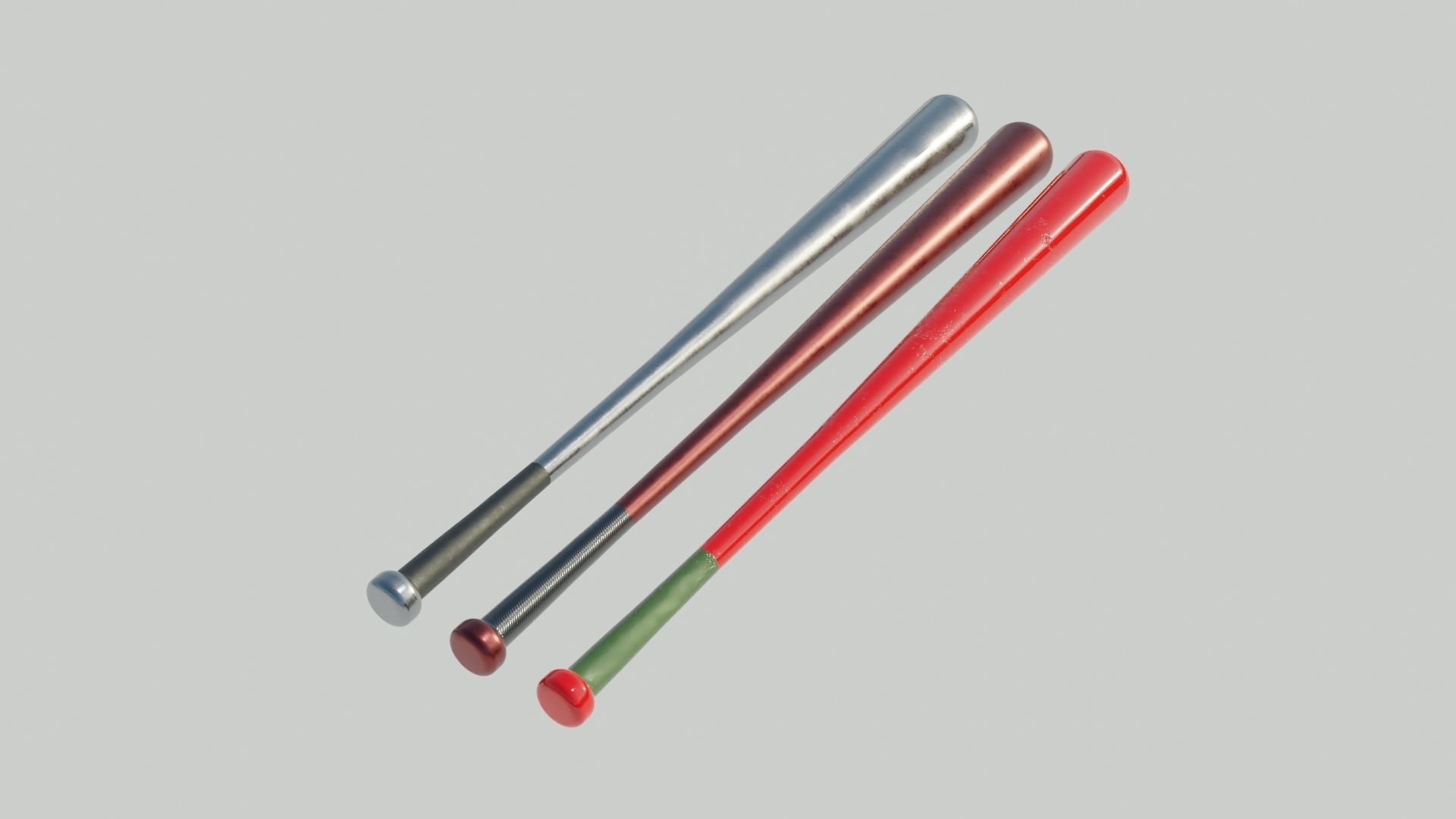 3D model Baseball bat 3D model PBR Textures 4K VR / AR / low-poly ...