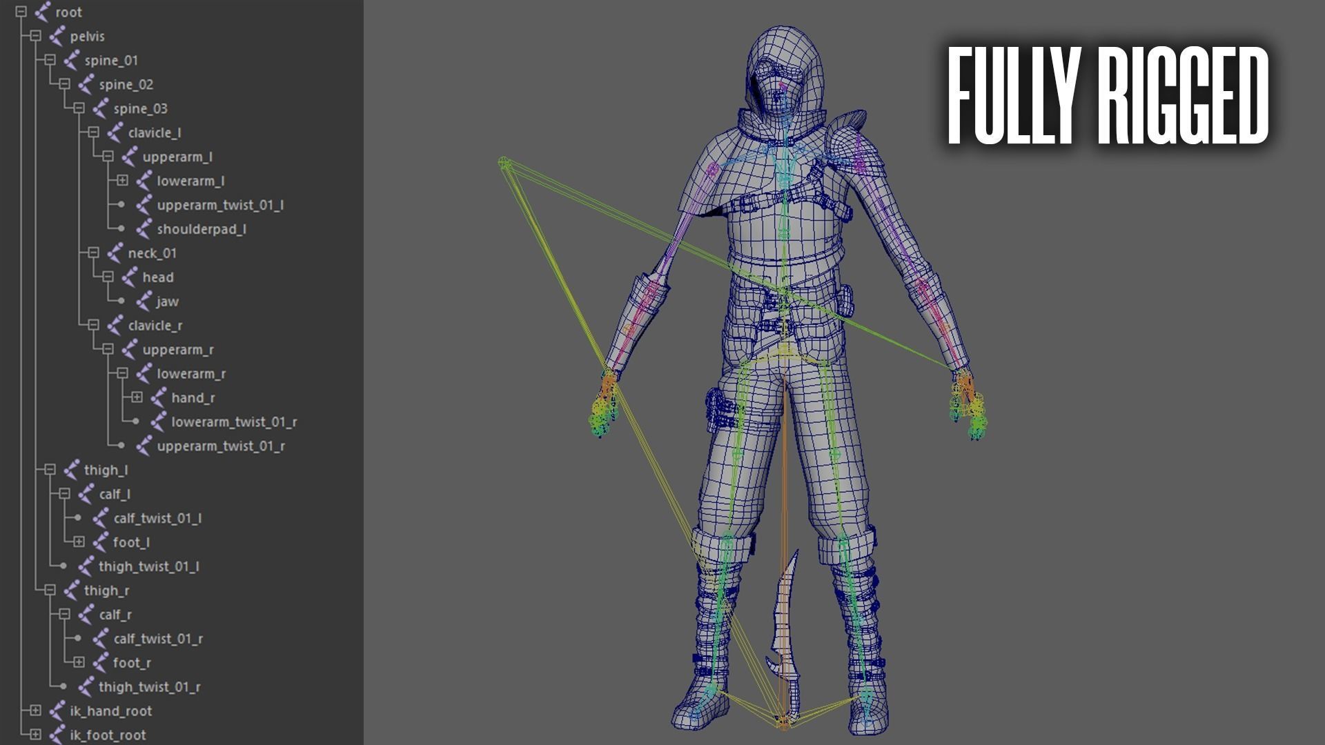 3D model Skeleton Rogue - Game Ready VR / AR / low-poly rigged | CGTrader