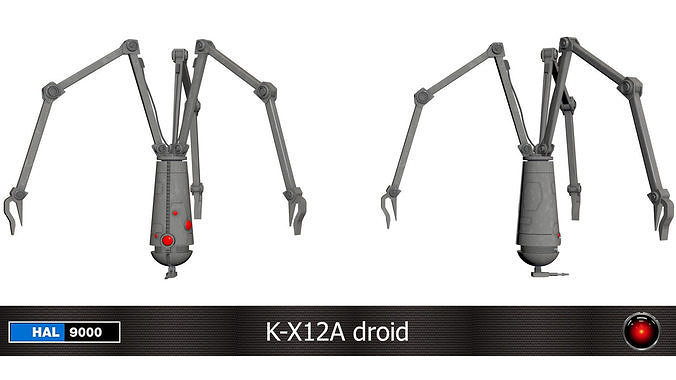 KX 12 droid 3D model | CGTrader