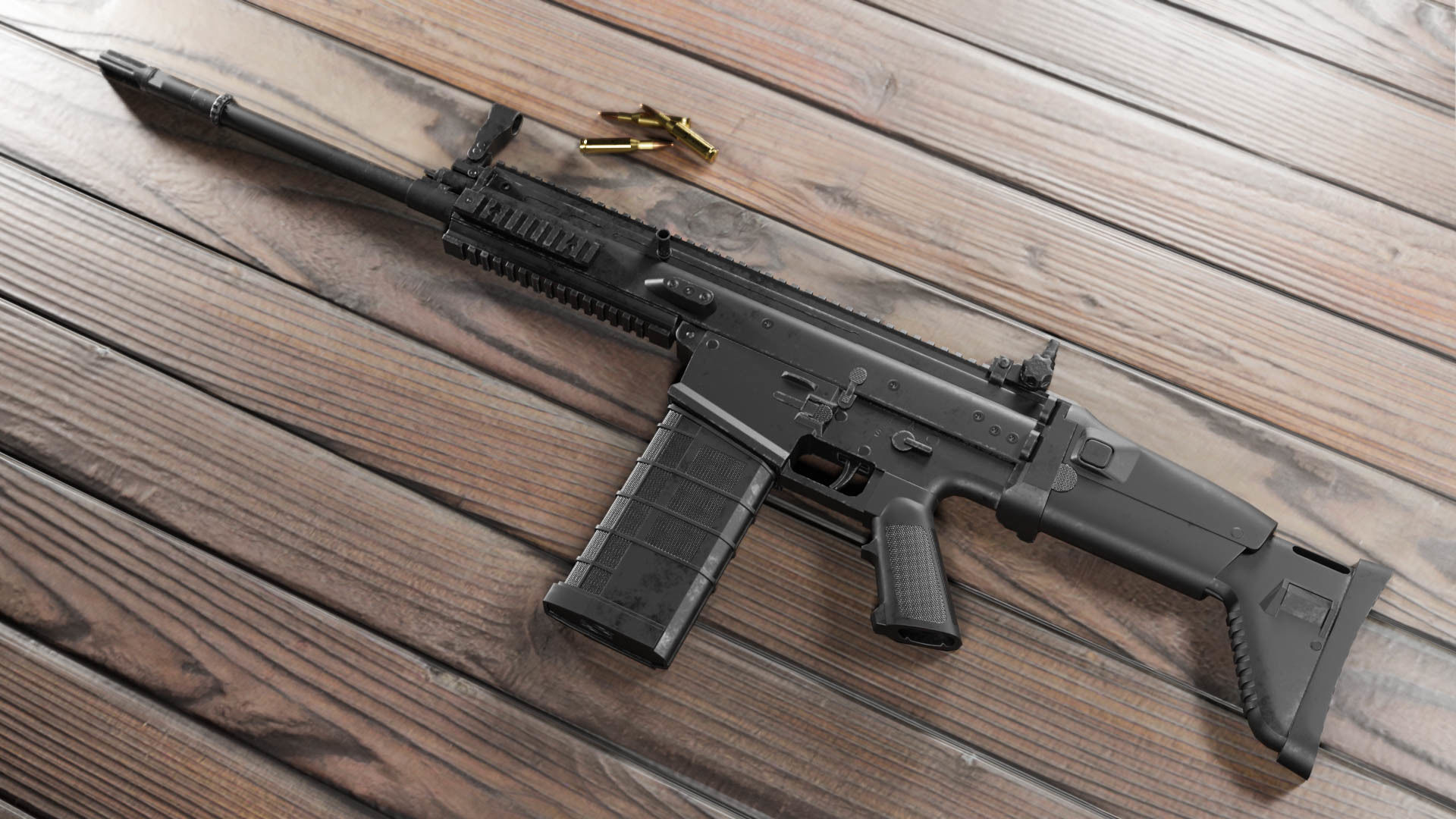 3D model SCAR H ar - rifle VR / AR / low-poly | CGTrader