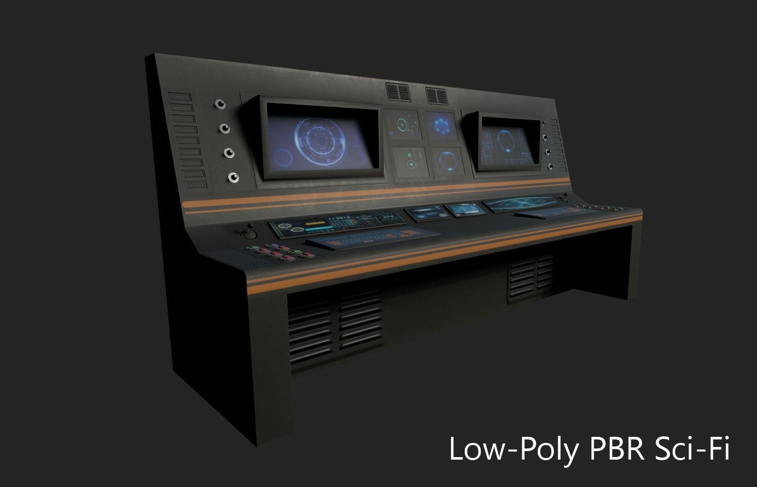 3D model SciFi Terminal VR / AR / low-poly | CGTrader