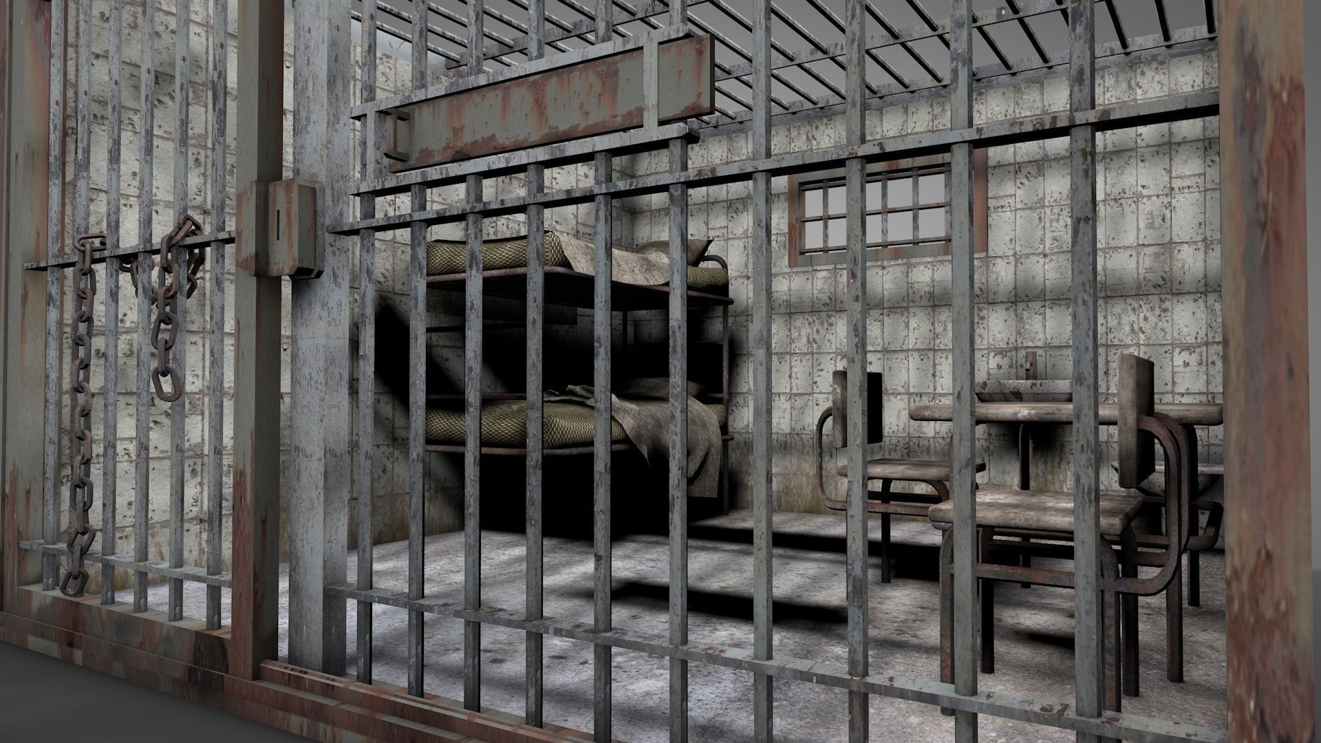 3D model Prison Jail Cell VR / AR / low-poly | CGTrader