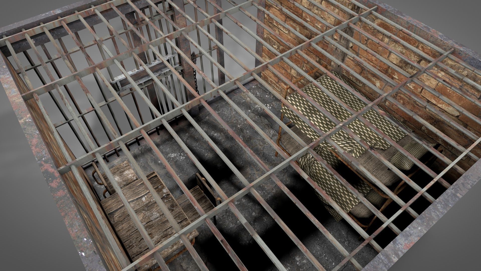3D model Prison Jail Cell VR / AR / low-poly | CGTrader