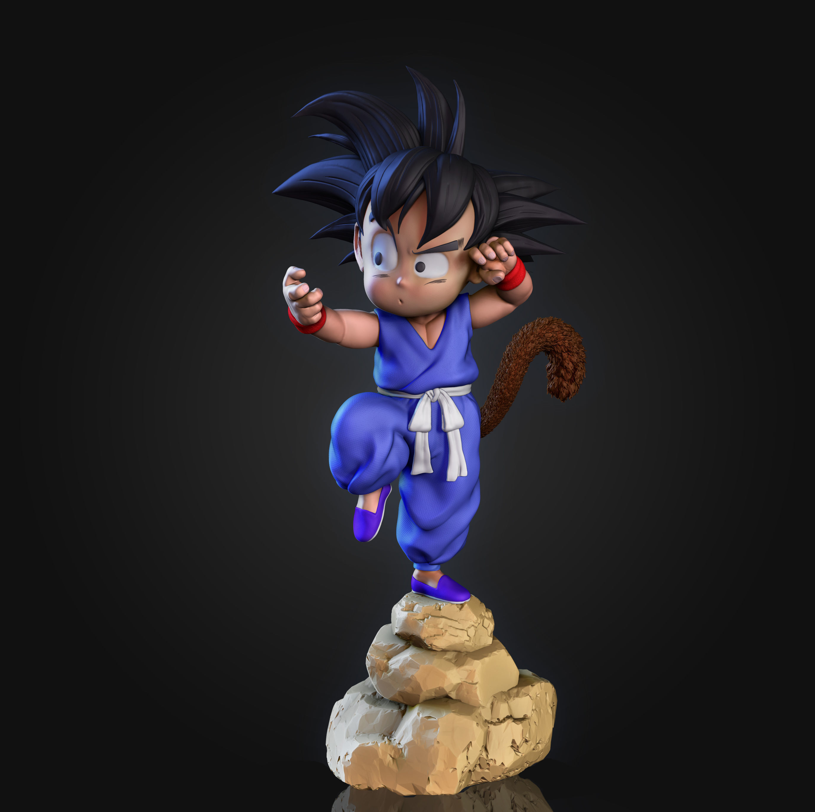 Shenlong and Son Goku 3D model 3D printable | CGTrader