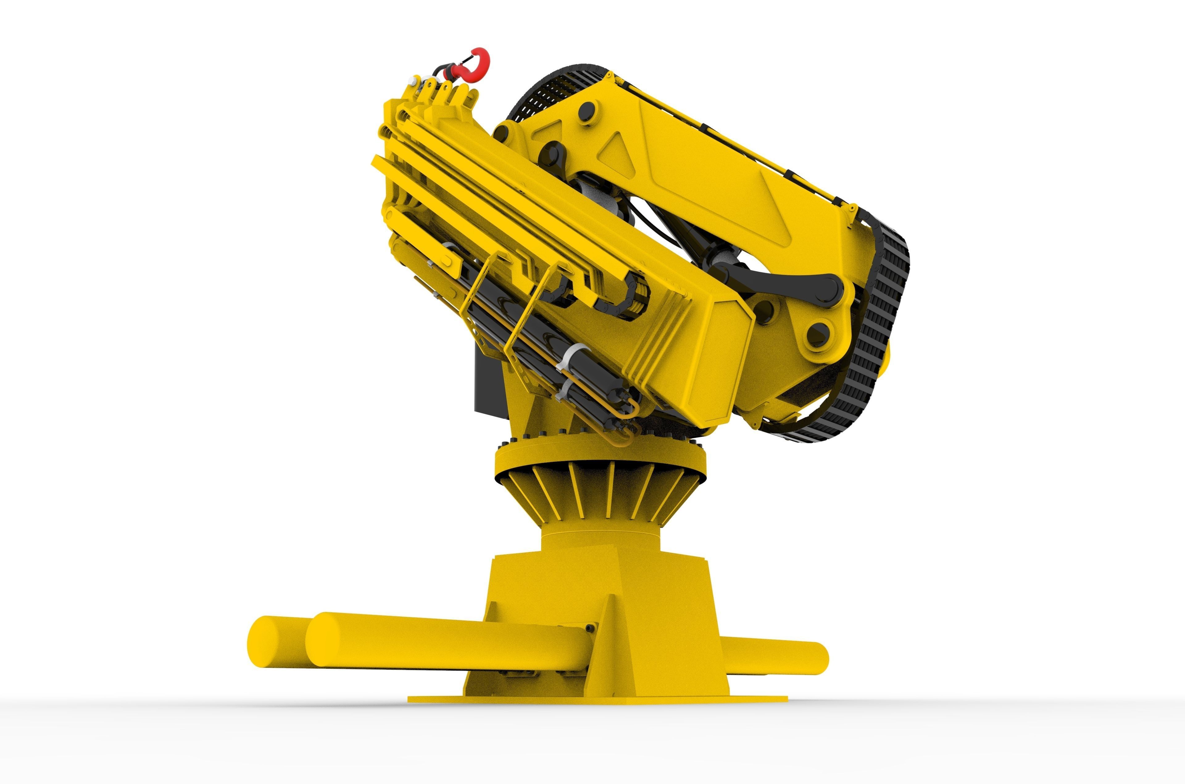Foldable Boom Crane 3D model | CGTrader