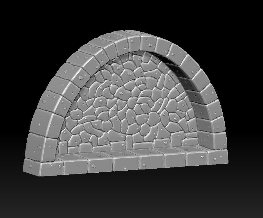 Fantasy wall 2 3d print 3D model 3D printable | CGTrader