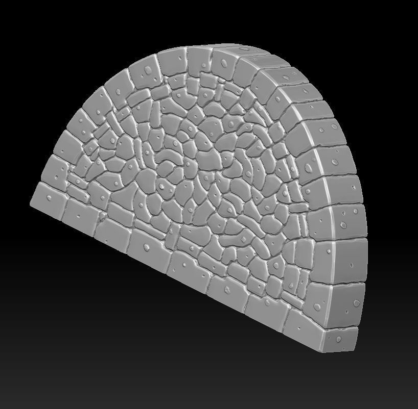 Fantasy wall 2 3d print 3D model 3D printable | CGTrader