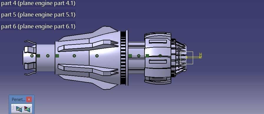 Sci fi plane engine design 3D model | CGTrader