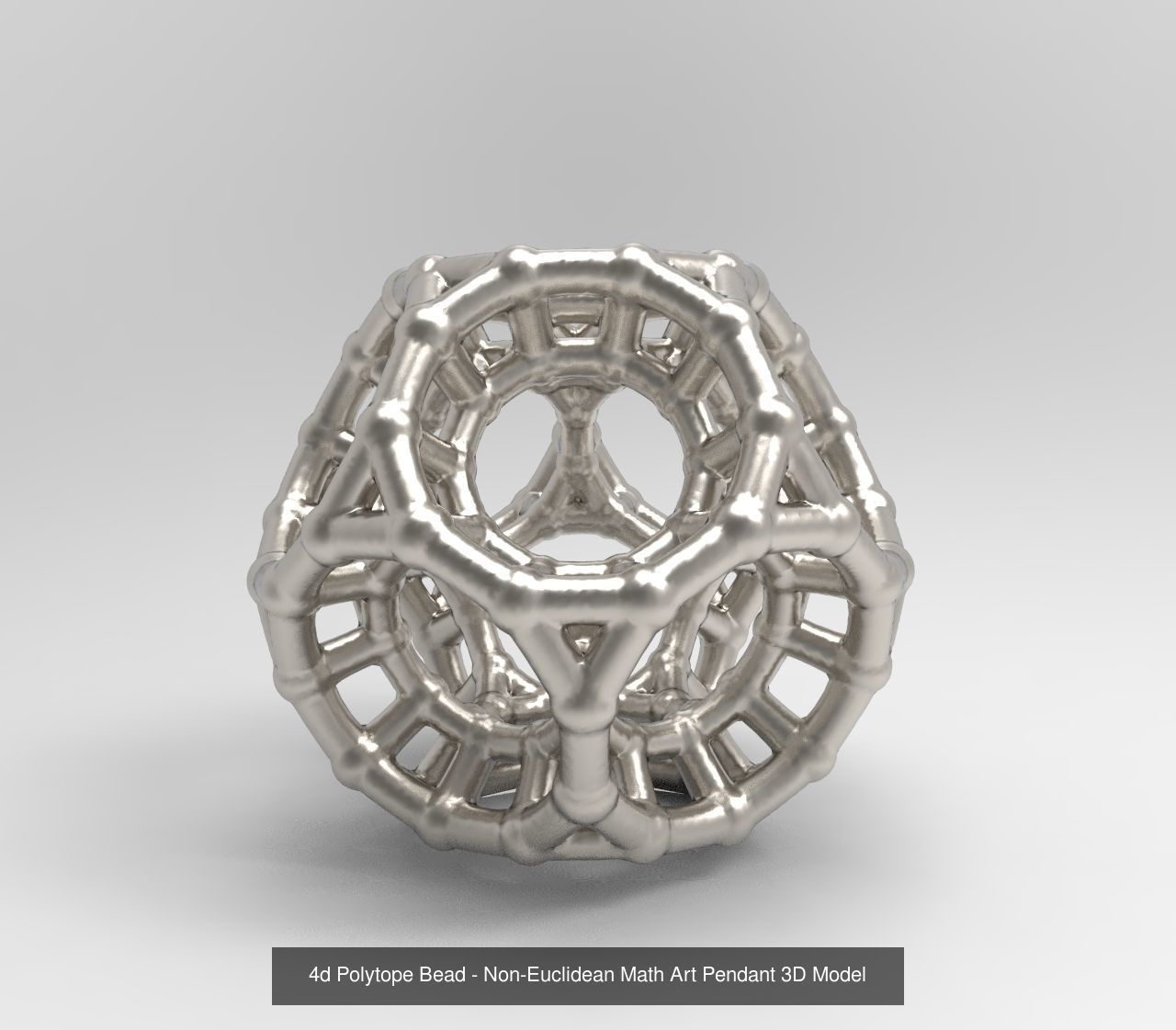 10 Polytope Beads Set - Scientific Jewellery 3D Print Pendants 3D Model ...