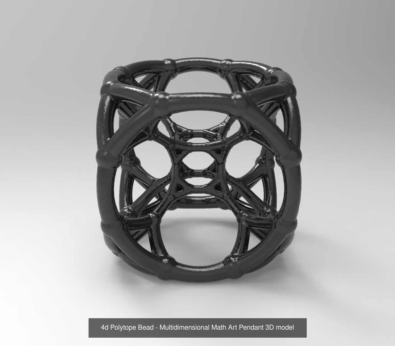 10 Polytope Beads Set - Scientific Jewellery 3D Print Pendants 3D Model ...