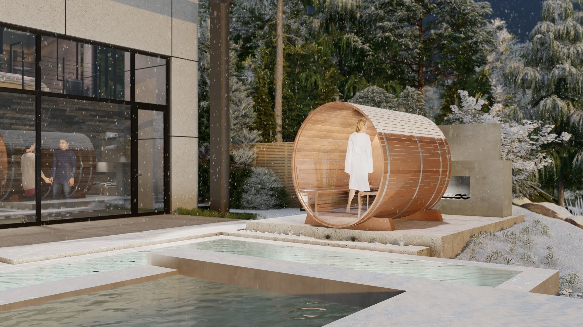 Barrel Sauna 3D model | CGTrader