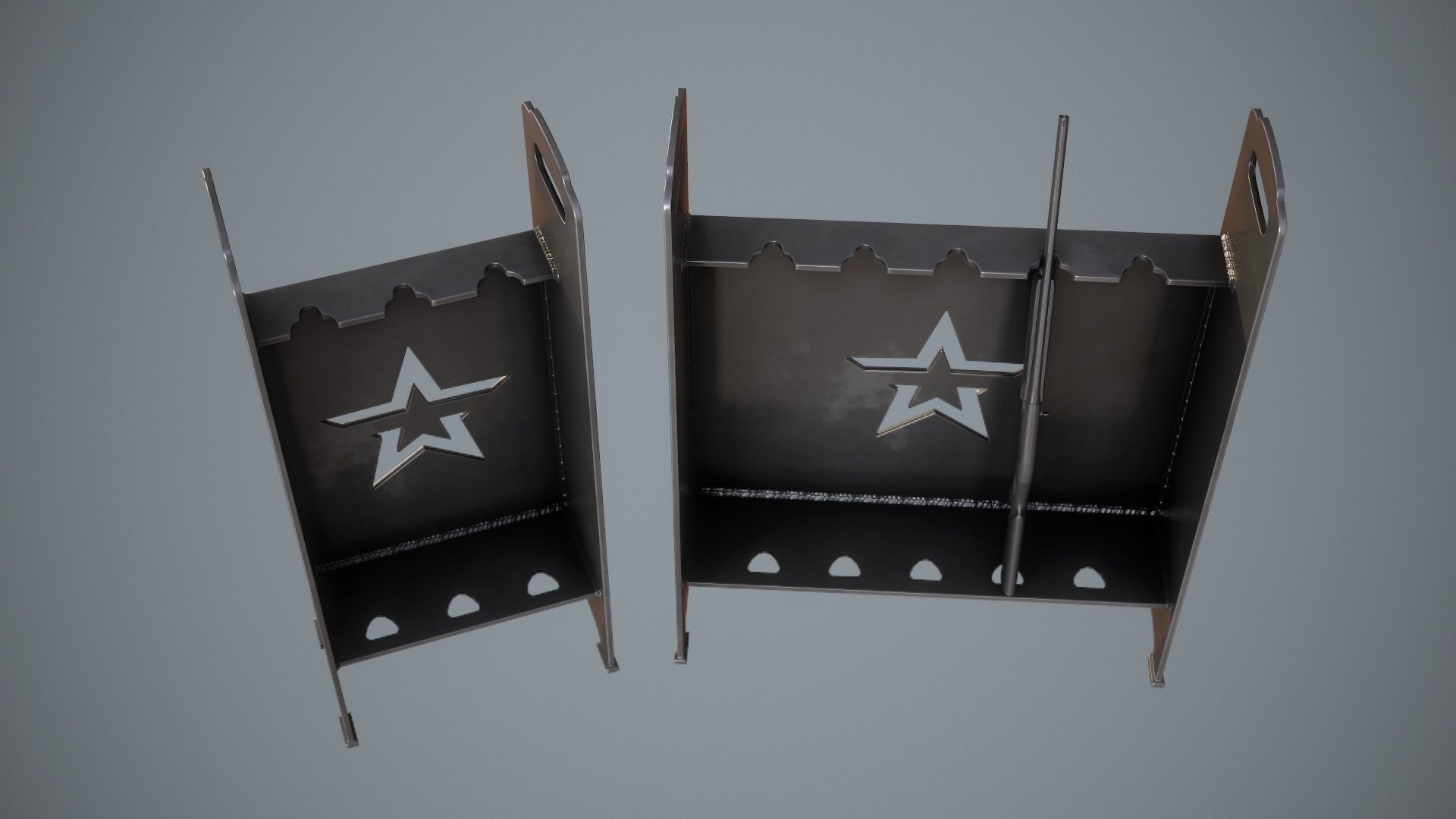 3D model Metal Gun Rack Game-ready VR / AR / low-poly | CGTrader