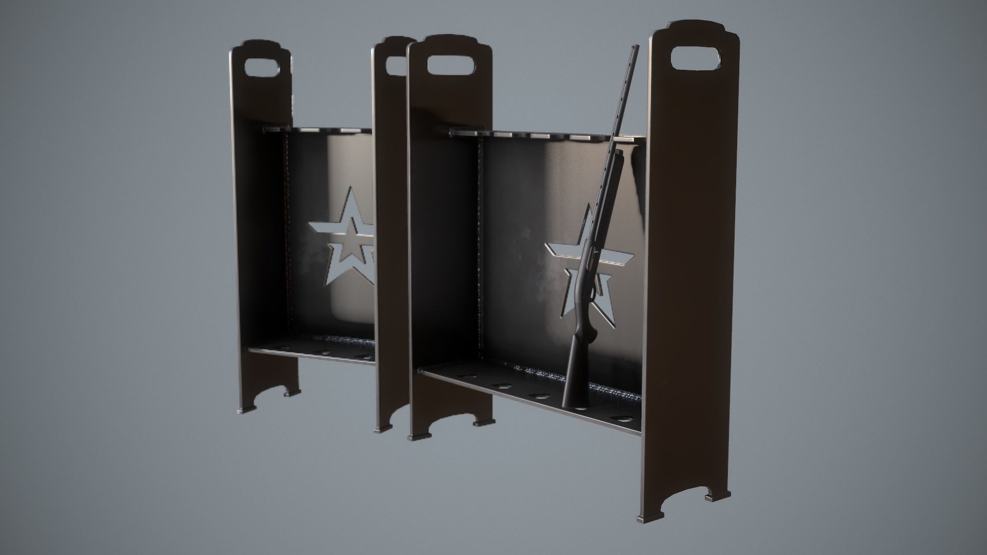3D model Metal Gun Rack Game-ready VR / AR / low-poly | CGTrader