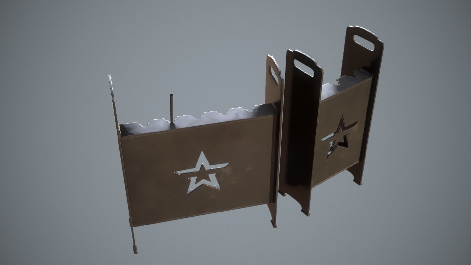 3D model Metal Gun Rack Game-ready VR / AR / low-poly | CGTrader