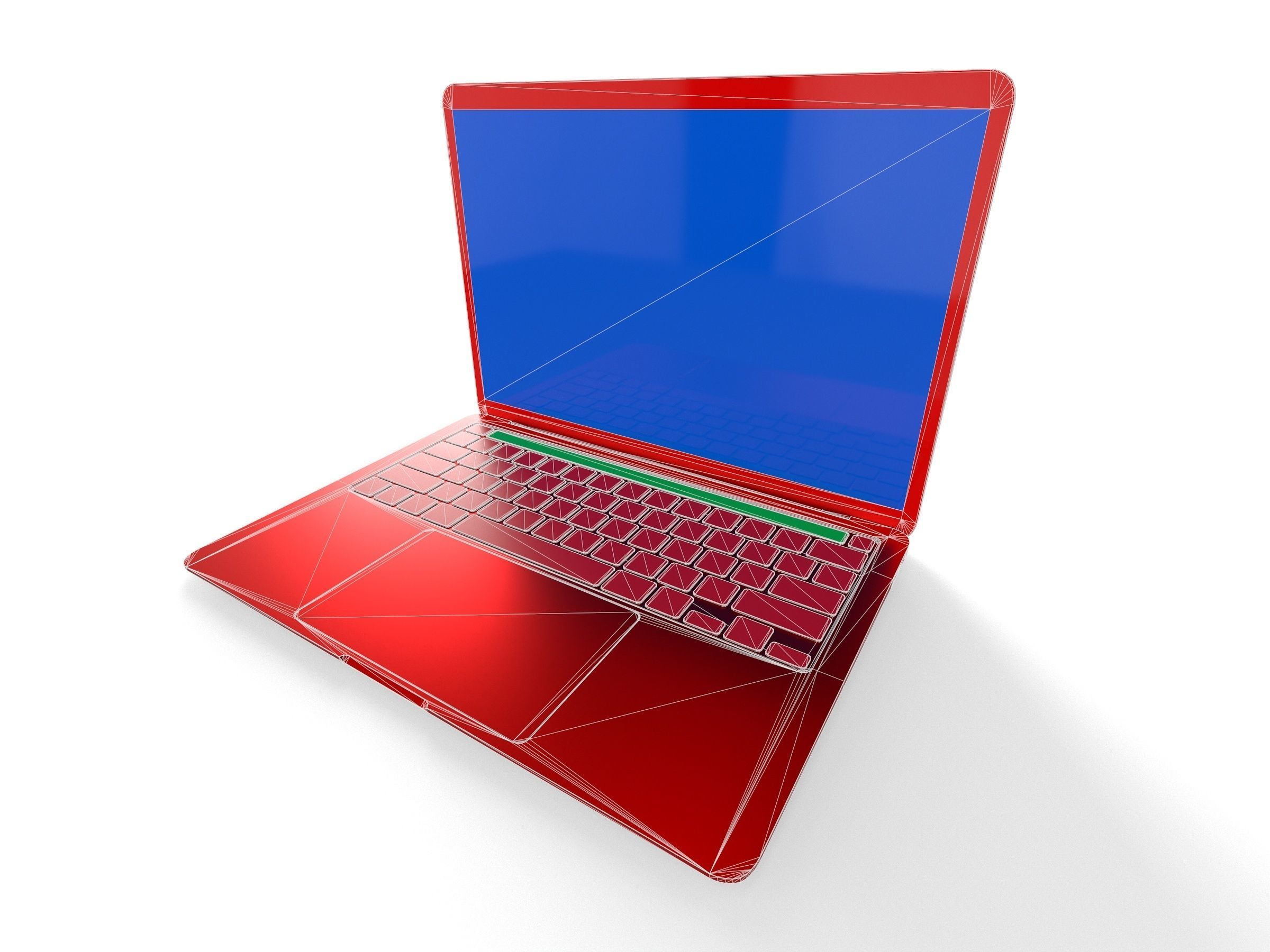 3D model 2020 macbook pro with touchbar VR / AR / low-poly | CGTrader